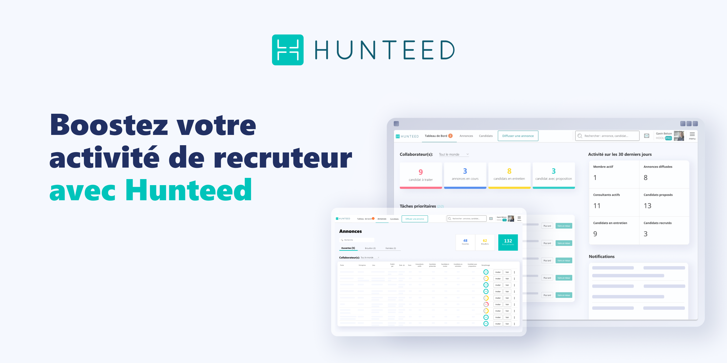 Devenez recruteur indépendant avec Hunteed